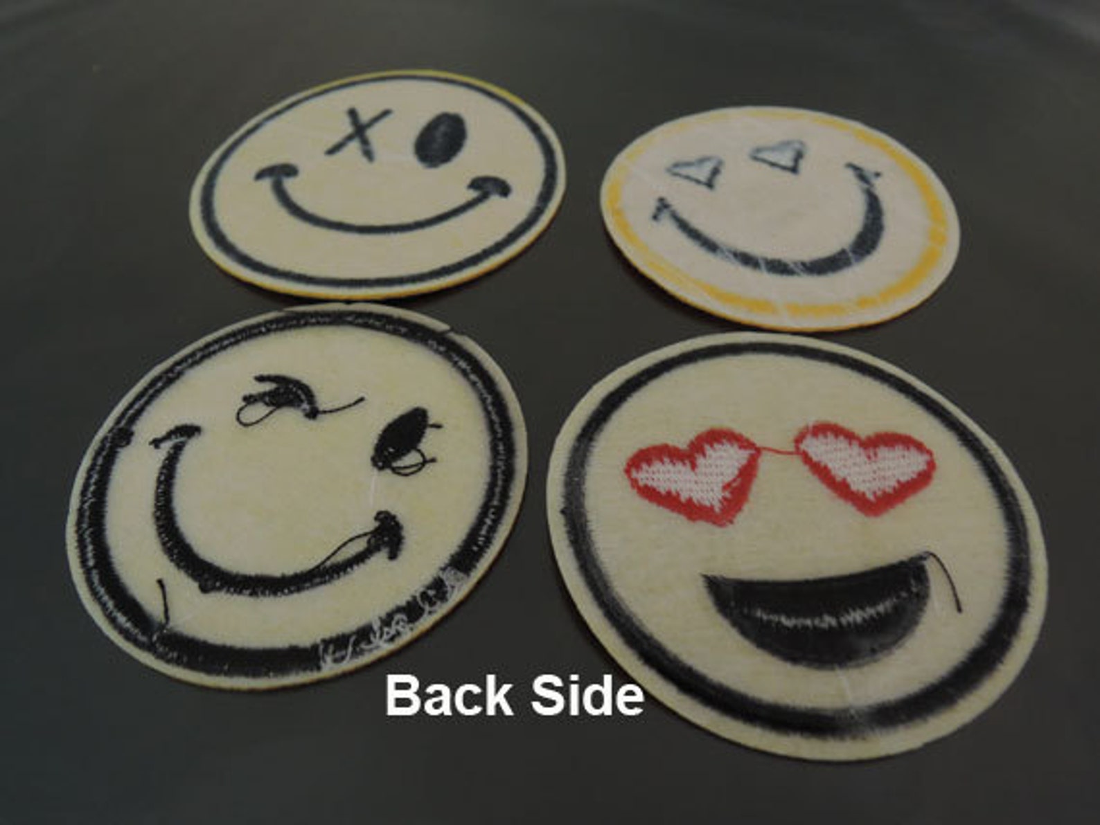 Emoji Patch Large Face Patches Yellow Patch Smile Emoji - Etsy