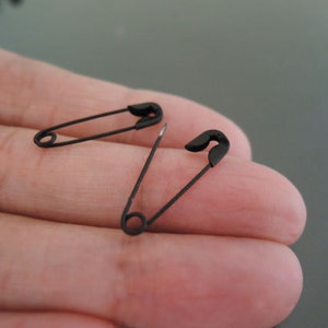 1000pcs Black Small Safety Pin - Etsy