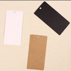 Kraft Paper Tags - 50pcs Kraft Tags Rectangle Tag Price Tags Hang Tags ...