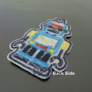 Robot Patches - Iron on Patches or Sewing on Patch Blue Patches ...