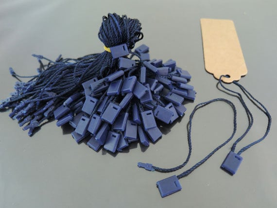 Hang Tag String 100pcs Navy Blue Hang Tag String With - Etsy Australia