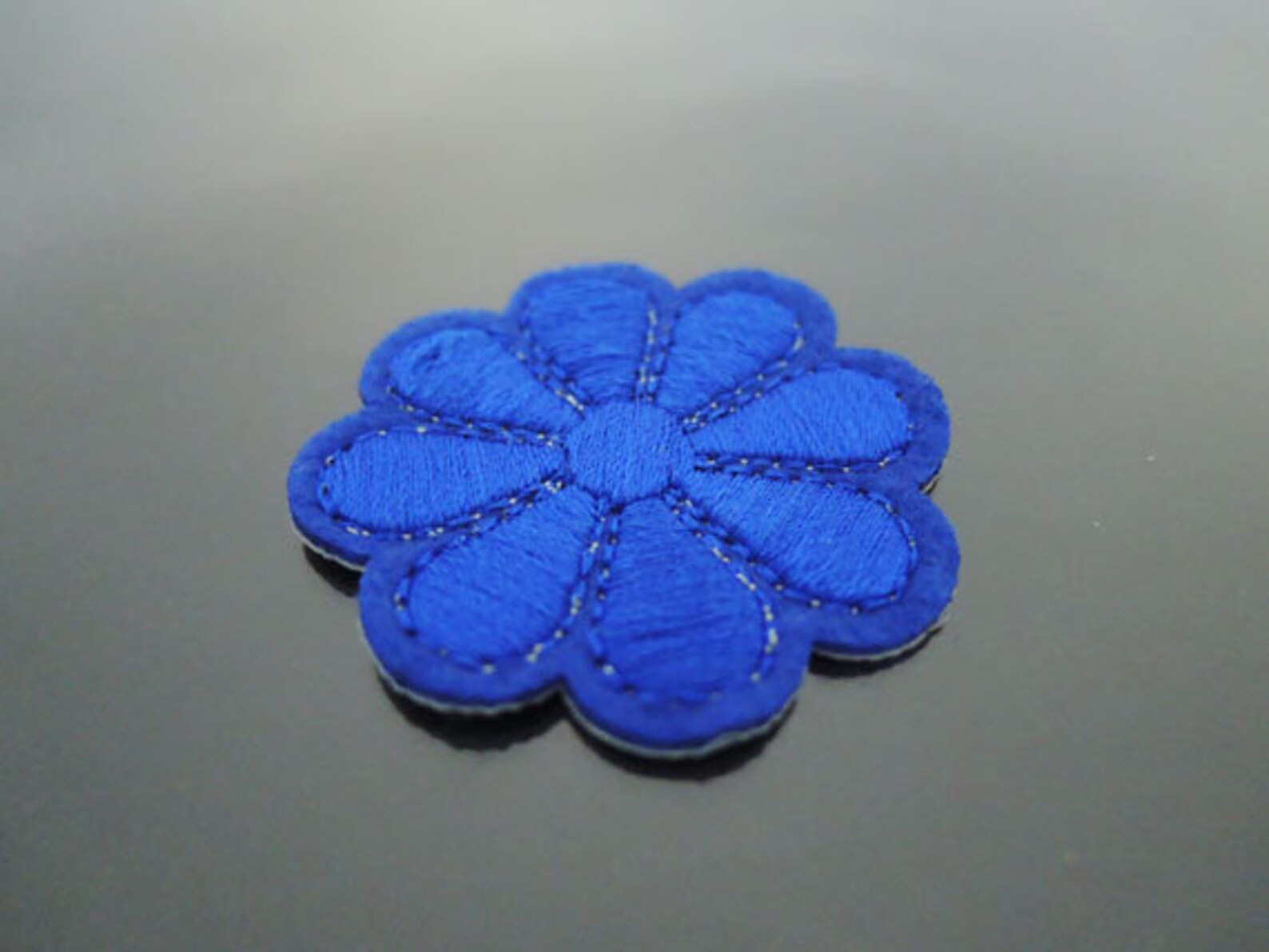 Blue Flower Patch Flower Patches Badge Patch Applique - Etsy