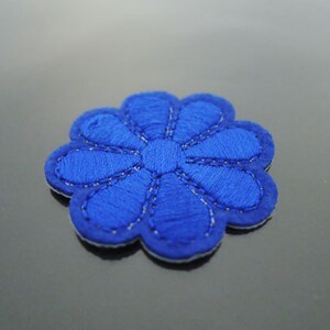 Blue Flower Patch Flower Patches Badge Patch Applique Embroidered Patch ...