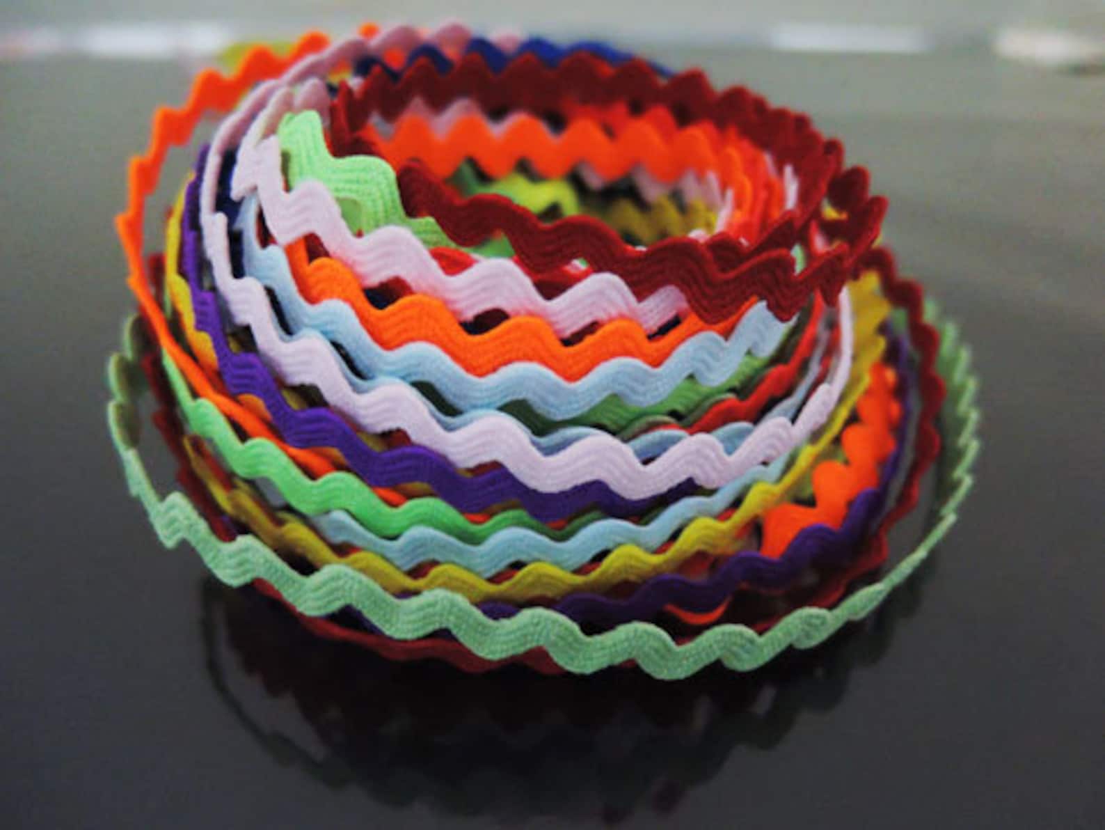 Ric Rac Trim 1/4" - Mini Ric Rac Trim Rick Rack , Zig Zag Ribbon , 11 ...