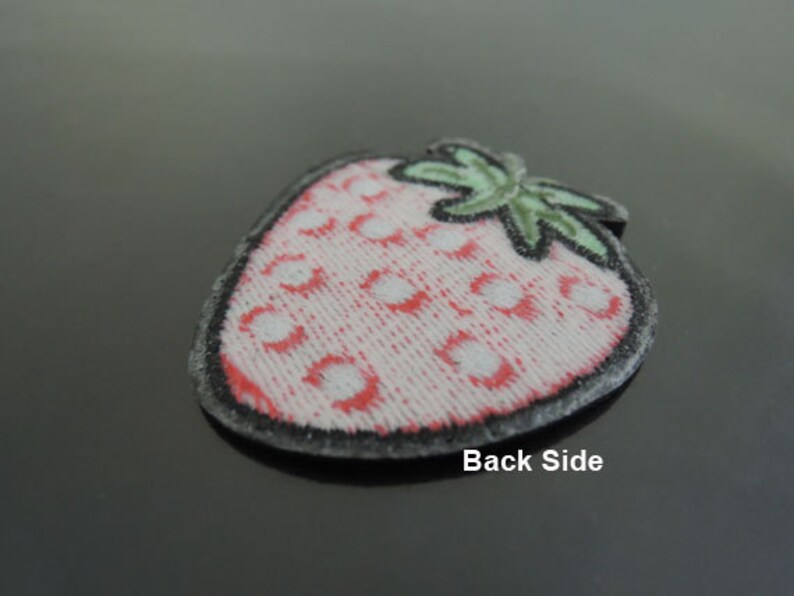 Strawberry Patch Fruit Patches Red Patch Applique Embroidered Patch ...