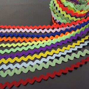 Ric Rac Trim 1/4" - Mini Ric Rac Trim Rick Rack , Zig Zag Ribbon , 11 ...