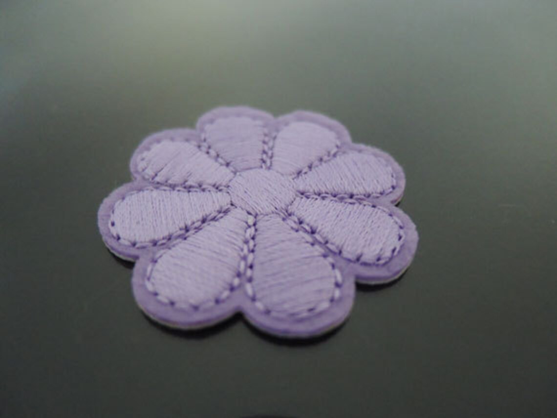 Light Purple Flower Patch Flower Patches Badge Patch Applique ...
