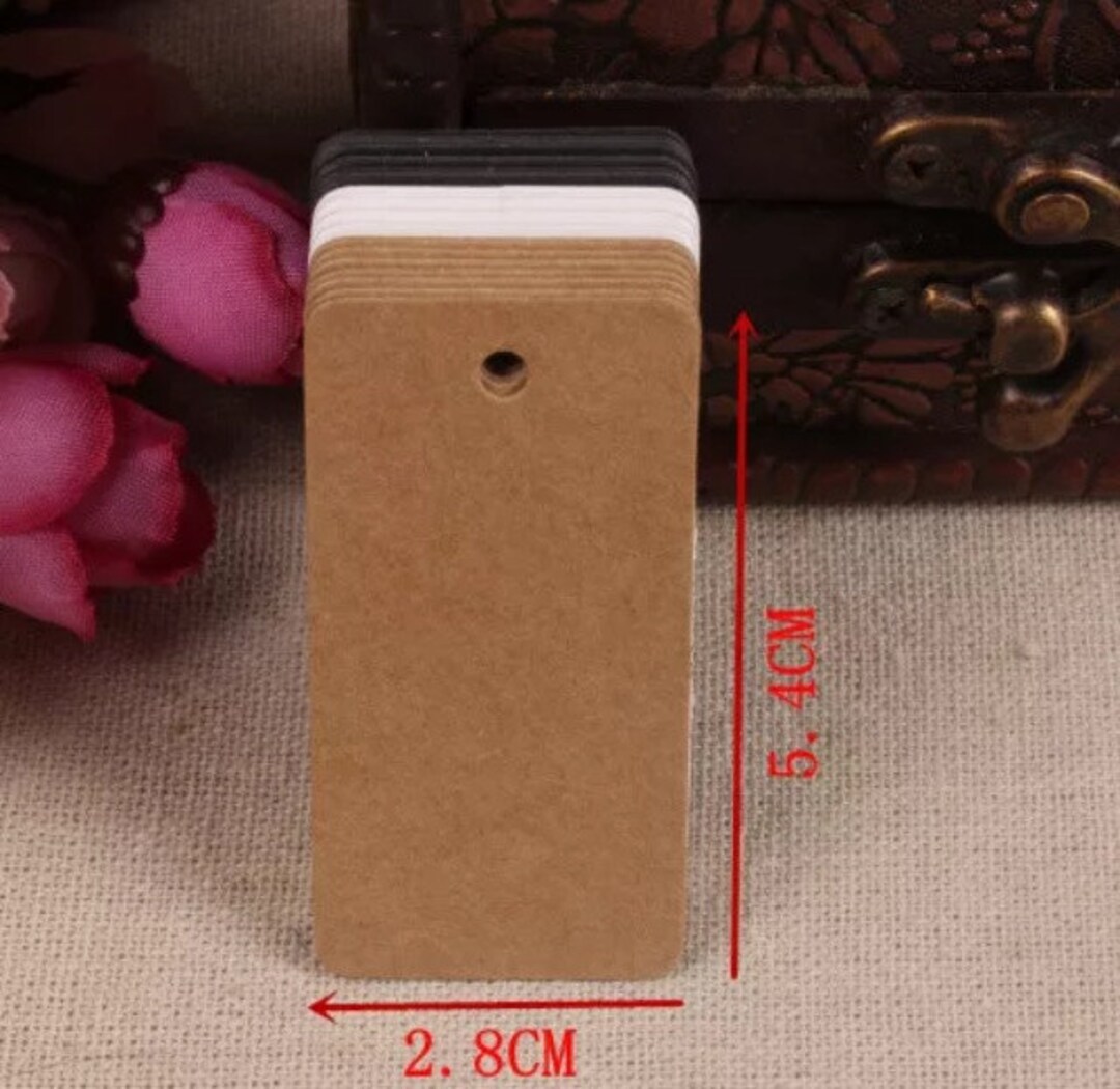 Kraft Paper Tags - 50pcs Kraft Tags Medium Rectangle Tag Price Tags ...