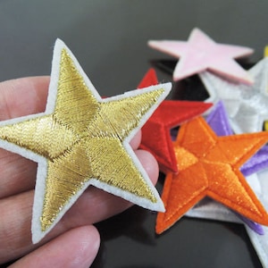 Star Patches Stars Patch Applique Embroidered Patch Iron on Patch Sew ...
