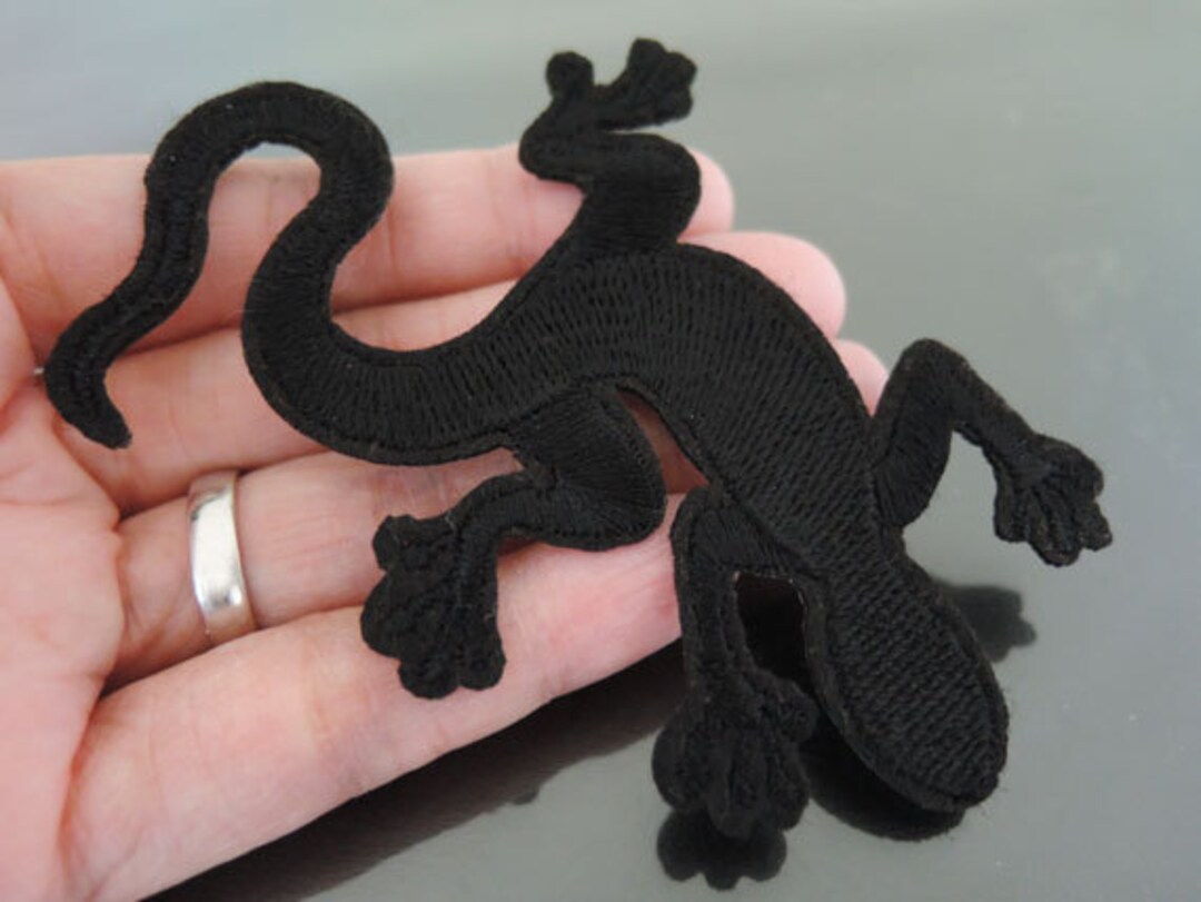 Lizard Patch - Iron on Patch or Sewing on Patch Iron-on Embroidered ...