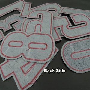 Large Number Patches - Iron on Patch or Sewing on Patch 0-9 Number ...