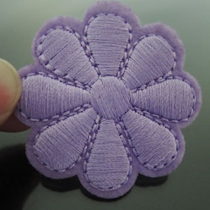 Light Purple Flower Patch Flower Patches Badge Patch Applique ...