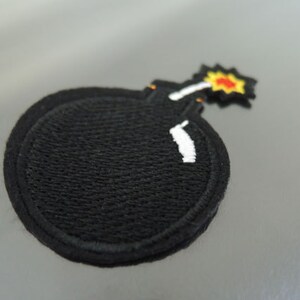 Black Bomb Patches Iron on Patches or Sewing on Patch Black Patches ...