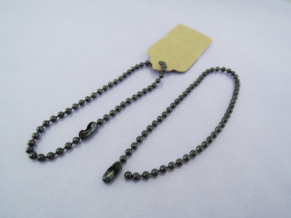 Ball Chain Keychain 10pcs Black Hang Tag Chain 140mm | Etsy