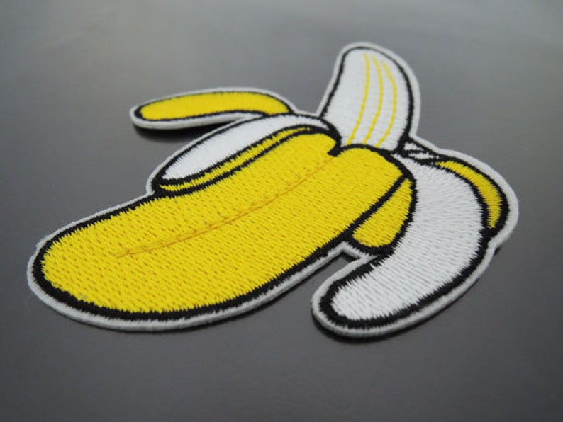 Banana Patch Fruit Patches Yellow Patch Applique Embroidered Patch Iron ...