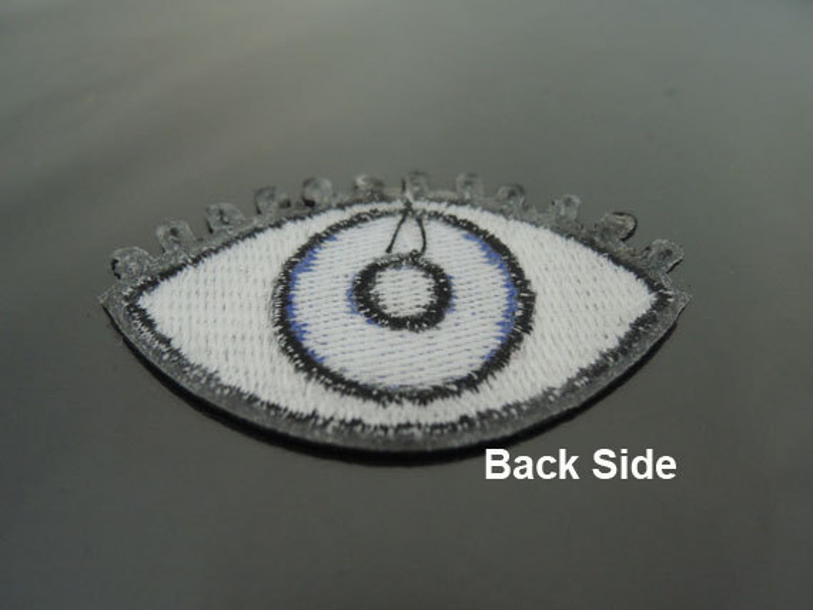 Iron on Patch Big Eye Patch Blue Eye Patches Eyeball Iron on Applique Embroidered Patch Sew on ...