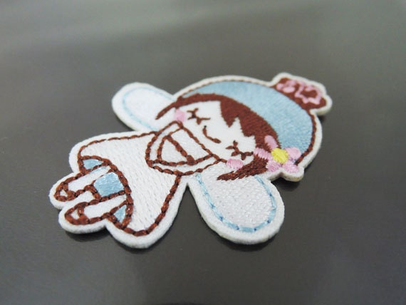 Cute Little Girl Patch Lady Patches Badge Patch Applique - Etsy