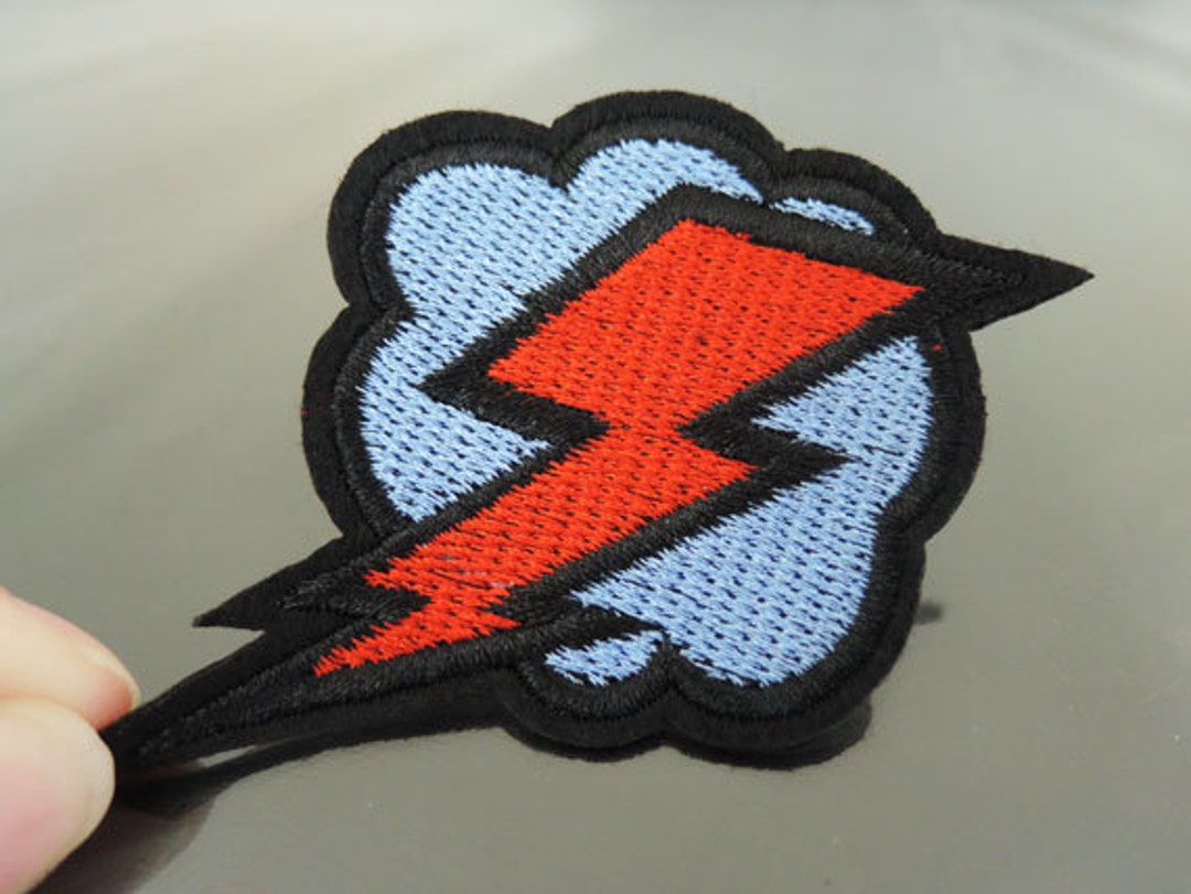 Flash Patches Iron on Patches or Sewing on Patch Flash With Cloud Patch ...
