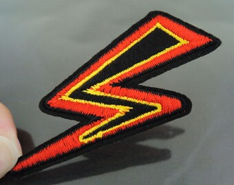 Flash Patches Iron on Patches or Sewing on Patch Red Black | Etsy