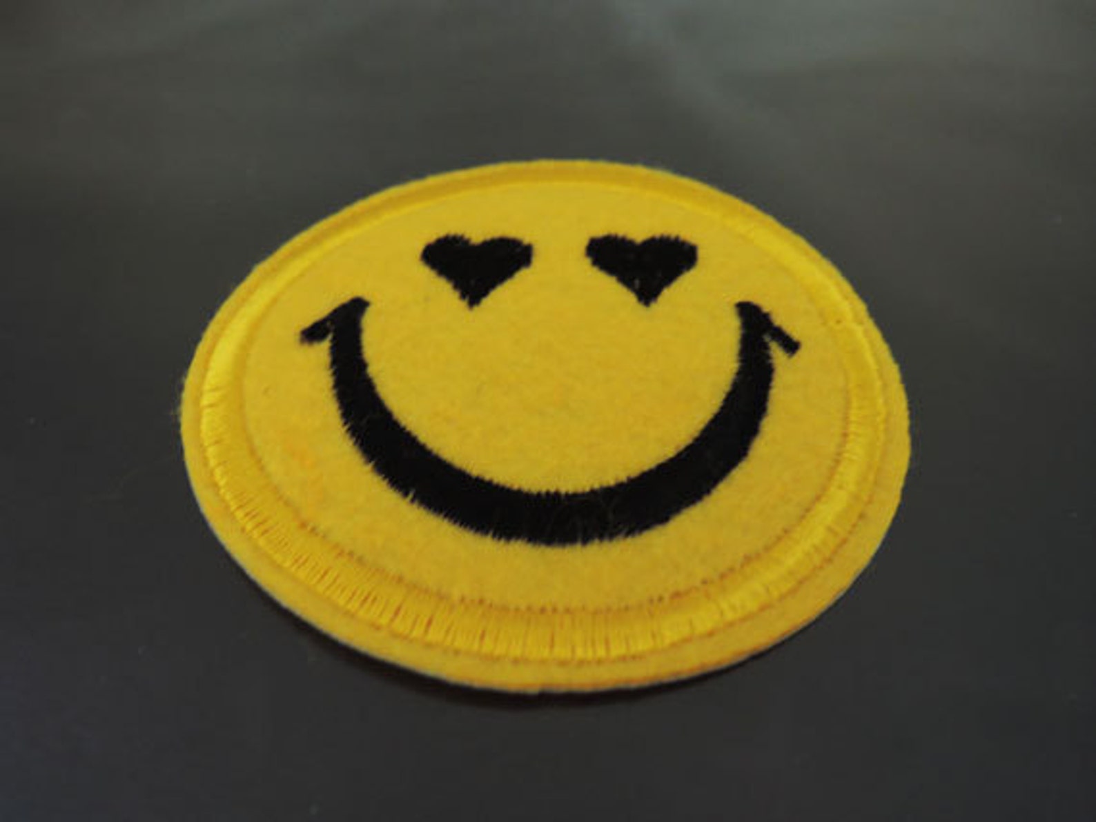 Iron on Patch Smile Face Patches Love Eye Patch Yellow Patch - Etsy