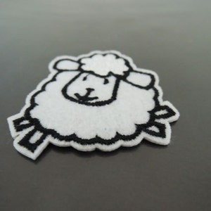 White Sheep Patches - Iron on Patches or Sewing on Patch Little Sheep ...