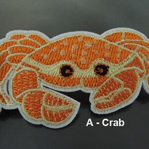 Iron On Patch Crab Patch Fish Patch Or Starfish Patch Ocean Marine