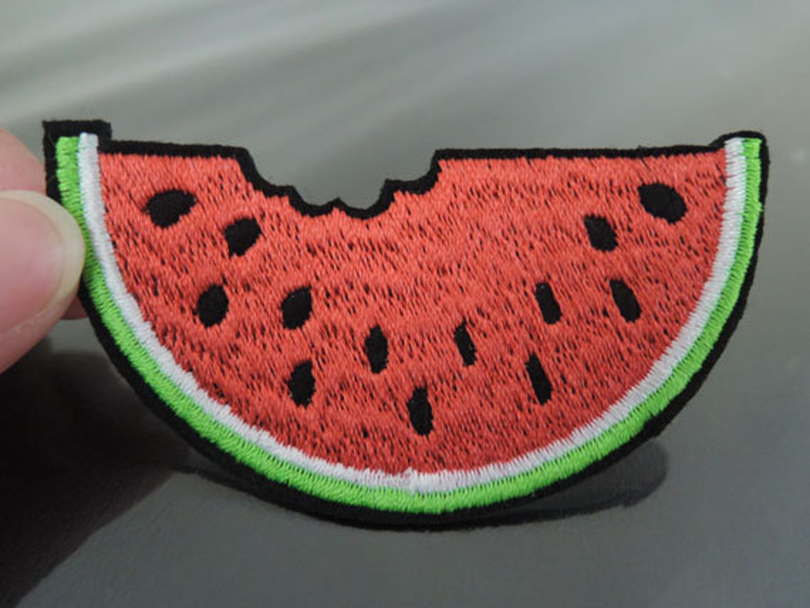 Watermelon Patch Fruit Patches Red Green Black Patch Applique ...