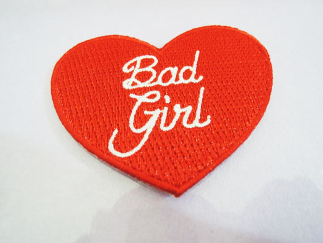 Bad Girl Letter Patches - Iron on or Sewing on Patch Letter Patches Red ...