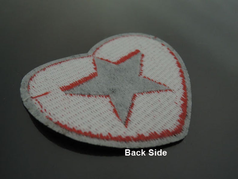 Star Patches Iron on Patches or Sewing on Patch Red Black | Etsy