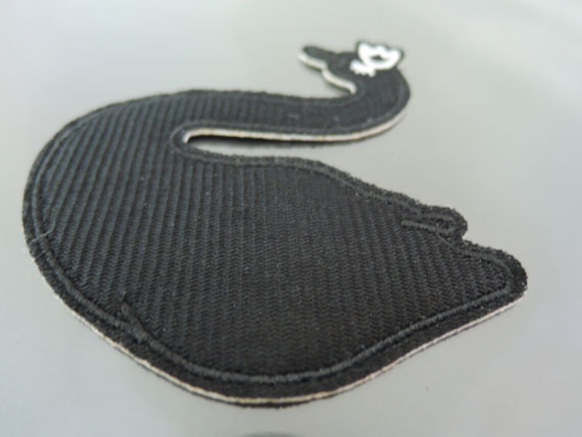 Iron on Patch - Black Swan Patches Iron on Applique Embroidered Patch ...