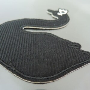 Iron on Patch - Black Swan Patches Iron on Applique Embroidered Patch ...
