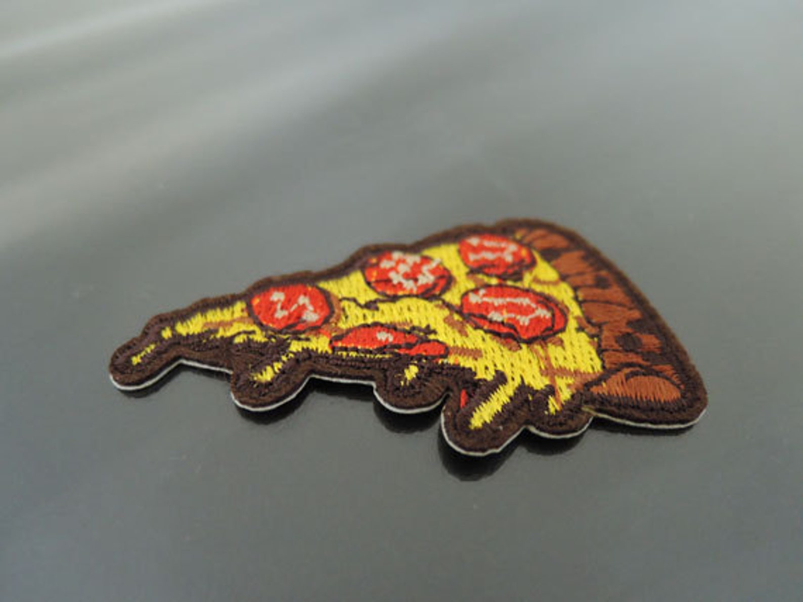 Pizza Patch Food Patches Yellow Brown Patch Applique Embroidered Patch ...