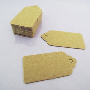 Kraft Tags - 50pcs Small Kraft Tags Rectangle Tag Price Tags Hang Tags ...