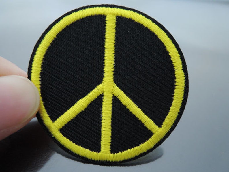 Peace Patches Iron on Patches Peace Patch Round Applique - Etsy