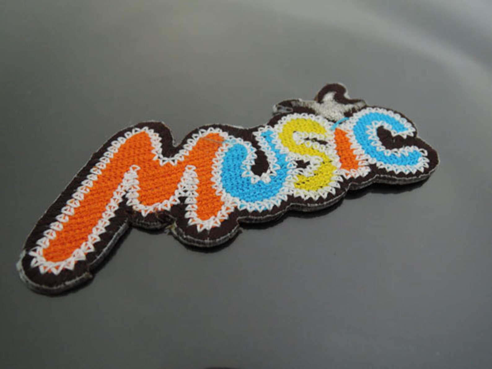 Iron on Patch MUSIC Patches Colorful Letter Font Patch | Etsy