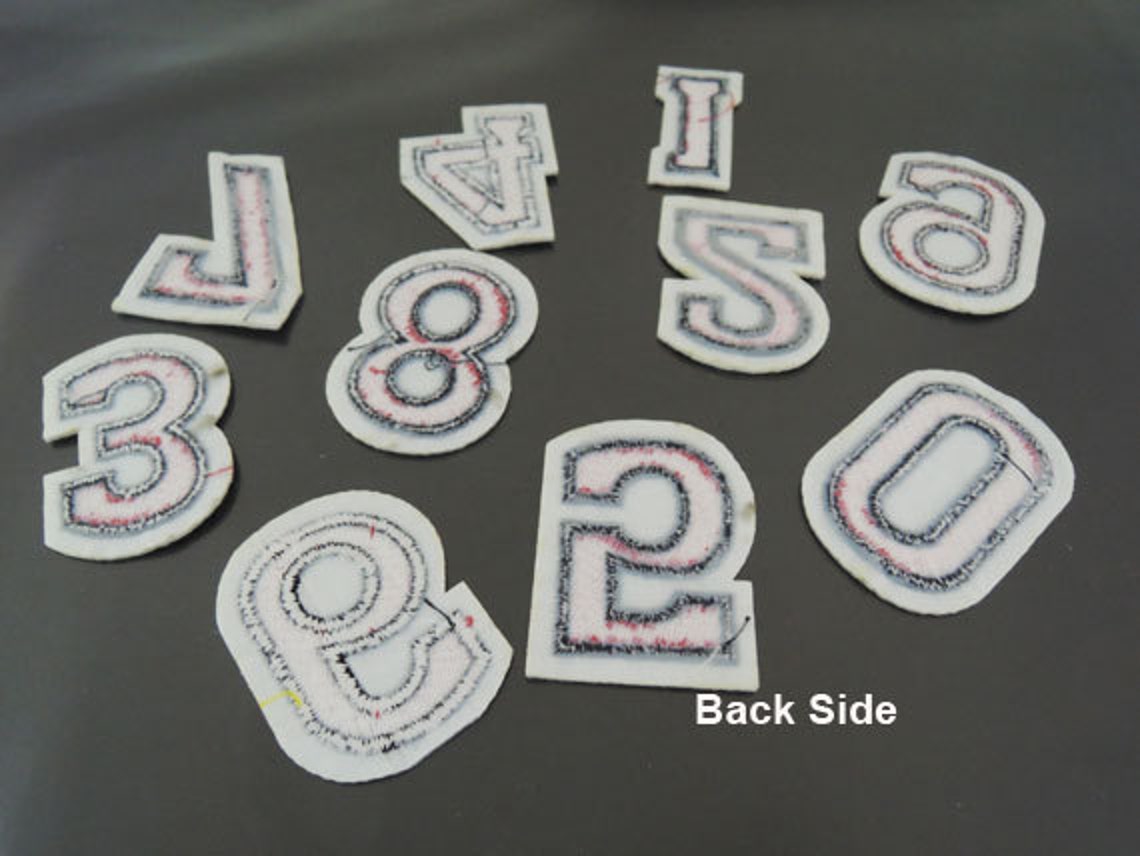 Number Patches Iron on or Sewing on Patch 0-9 Number Patches - Etsy