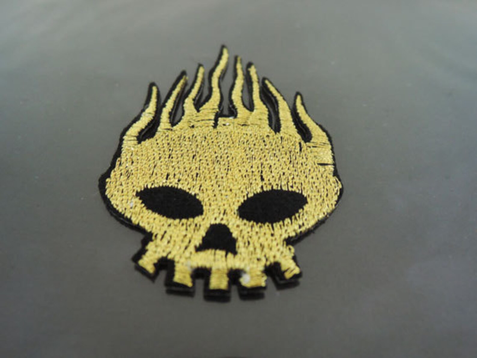 Iron on Patch Gold Skull Patch Ghost Patches Gold Iron on | Etsy