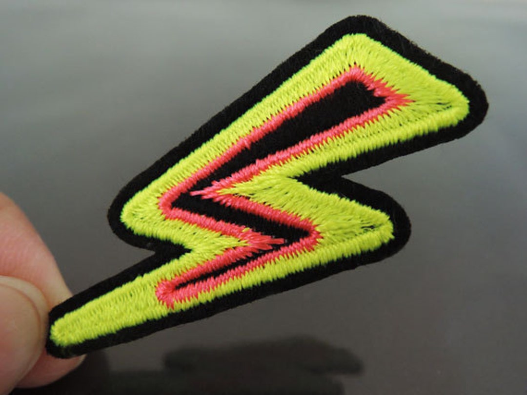 Flash Patches - Iron on Patches or Sewing on Patch Neon Yellow Orange ...