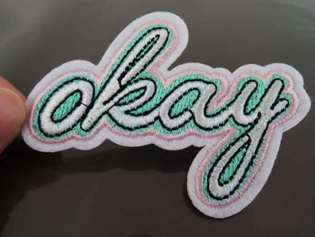 OKAY Letter Patches - Iron on or Sewing on Patch Letter Patches OKAY ...