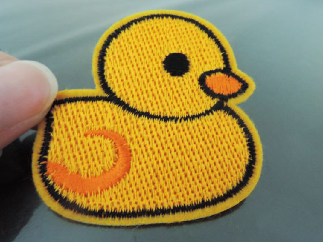 Duck Patches - Iron on Patches or Sewing on Patch Orange Duck Patches ...