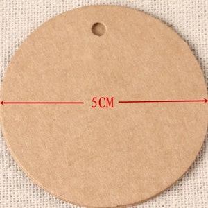 Kraft Paper Tags - 50pcs Kraft Tags Circle Round Tag Price Tags Hang ...