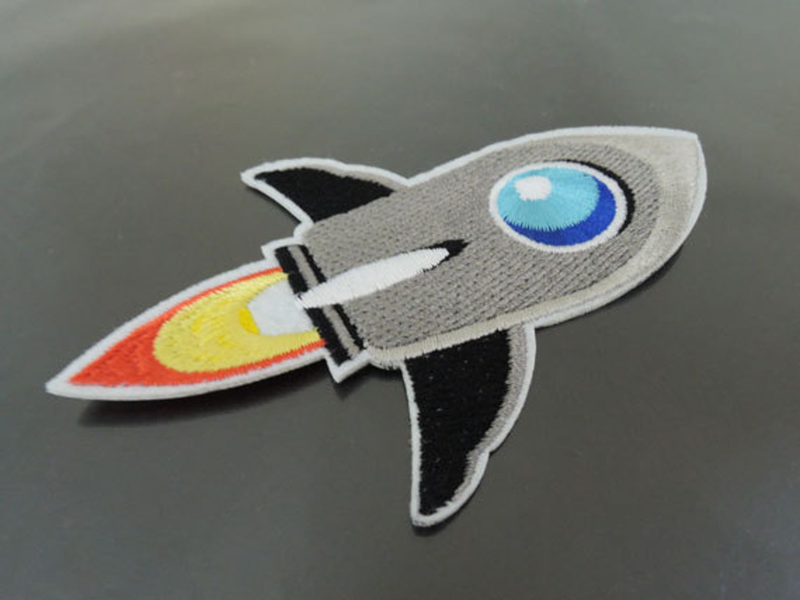 Iron on Patch Rocket Patches Space Projectile Patch Applique | Etsy
