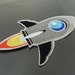 Iron on Patch - Rocket Patches Space Projectile Patch Applique ...