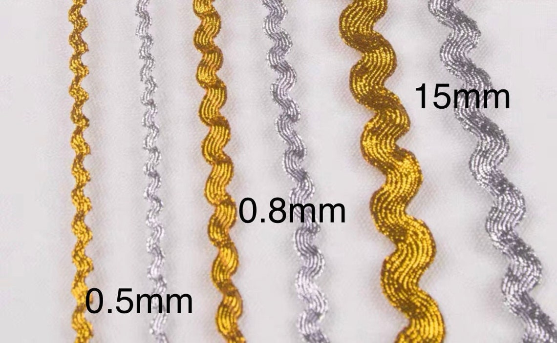 Ric Rac Trim - Mini Ric Rac Trim Rick Rack , Zig Zag Ribbon (gold or ...