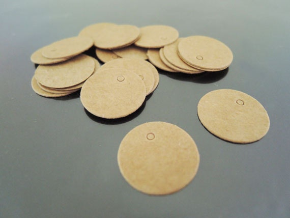 Kraft Paper Tags 50pcs Kraft Gift Tags Small Circle Round - Etsy