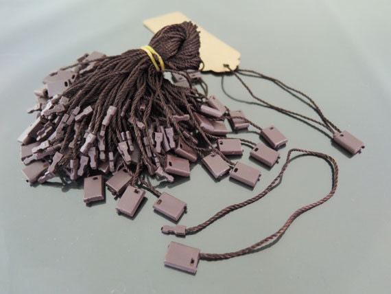 Hang Tag String 100pcs Dark Brown Hang Tag String with | Etsy