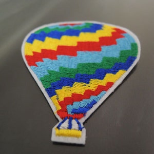 Hot Air Balloon Patches - Iron on Patches or Sewing on Patch Large Hot ...