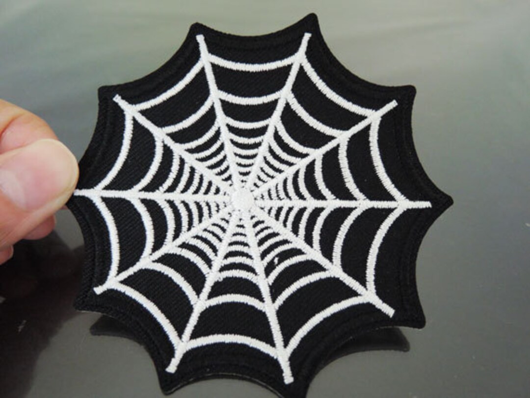 Spiderweb Patches - Iron on Patches or Sewing on Patch Black Patches ...