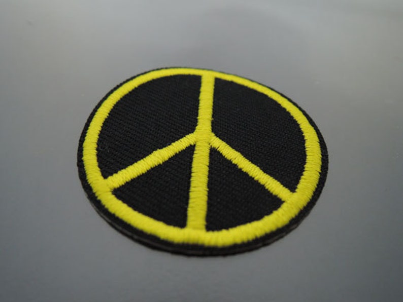 Peace Patches Iron on Patches Peace Patch Round Applique - Etsy