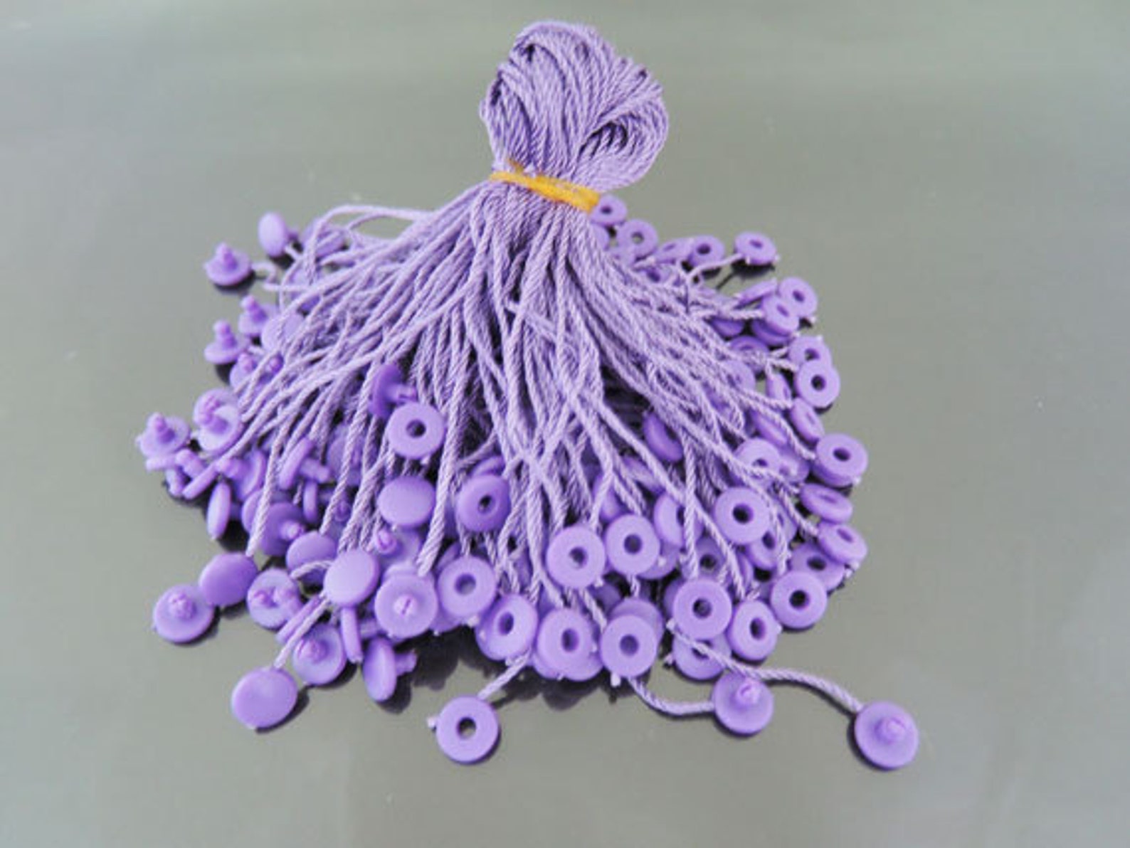 Hang Tag String 100pcs Purple Hang Tag String with Round | Etsy